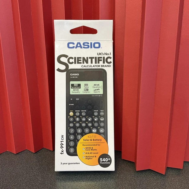 CASIO FX-991CW ADVANCED Scientific Calculator Battery & Solar Powered ...