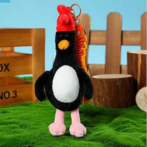 WALLACE & GROMIT Feathers McGraw Plush Keychain 20cm Official Cute ...