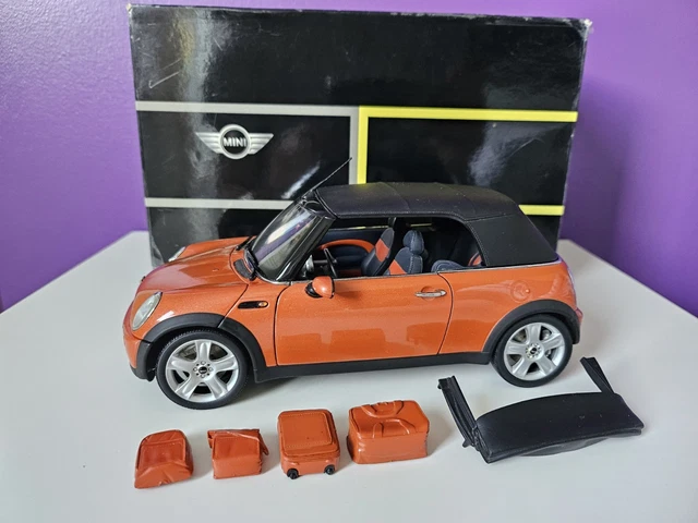 MINI COOPER CABRIOLET R52 2003 Orange Kyosho 1/18 Dealer Édition ...