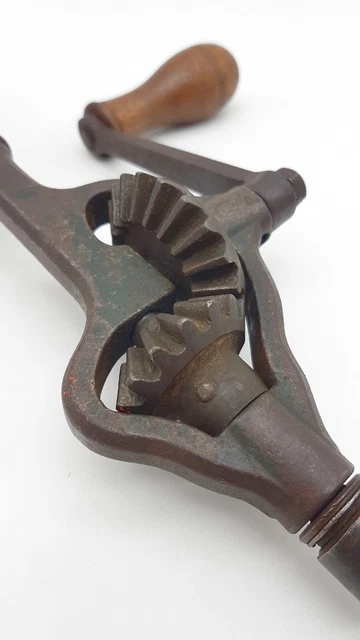 ANCIENNE CHIGNOLE À Main Perceuse Manuelle menuisier Vintage L 32 cm ...