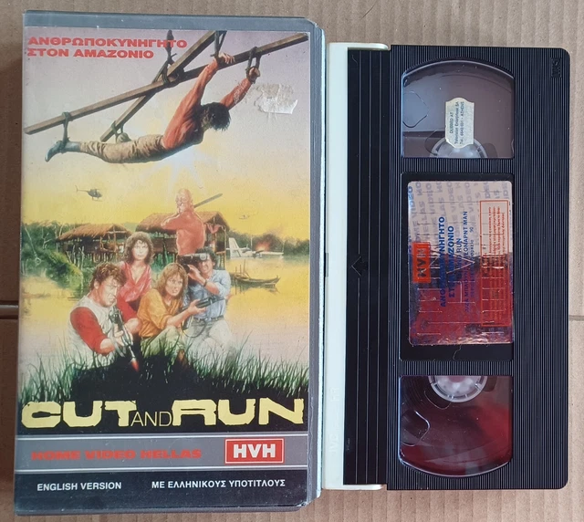 CUT AND RUN (30) / Greek Pal Vhs / Hvh Video Label / Ruggero Deodato £ ...