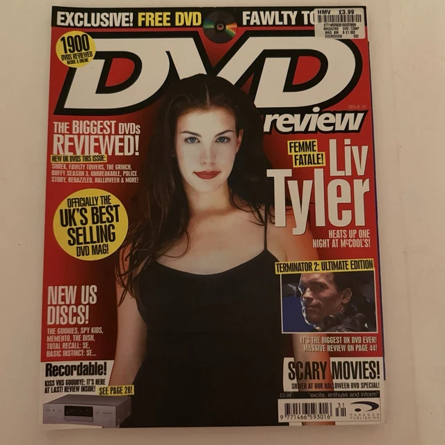 VINTAGE DVD REVIEW Magazine Issue 31 2001 Liv Tyler One Night At ...