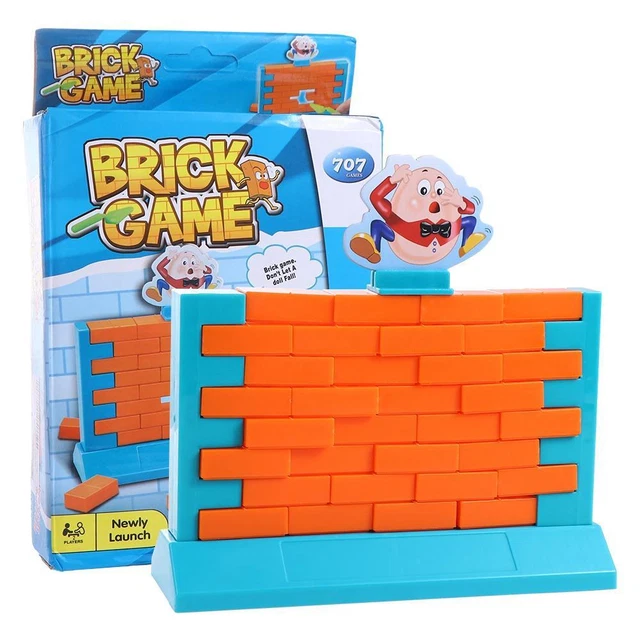 PLASTIC CHILDREN PUSH Brick Demolish Wall Interactive Battle Toys ...