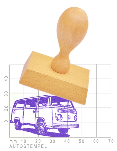 VOLKSWAGEN VW BUS T2b Bulli Oldtimer als Stempel - Autostempel ...