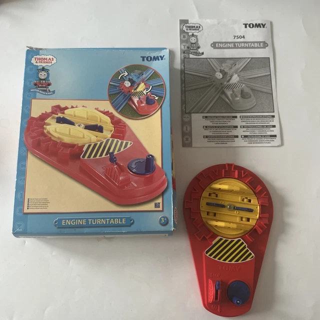 TOMY THOMAS ENGINE TURNTABLE Trackmaster Blue Motorised Train Track SEE ...