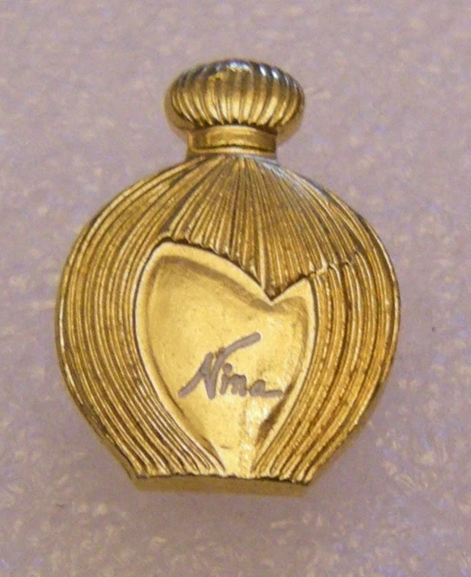 PIN'S PARFUM PERFUME NINA de NINA RICCI BOTTLE FLACON vintage pin badge ...