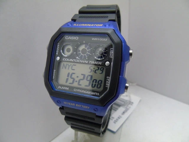 CASIO ILLUMINATOR WORLD-TIME Digital Watch *Brand New* Alarm* Timer ...