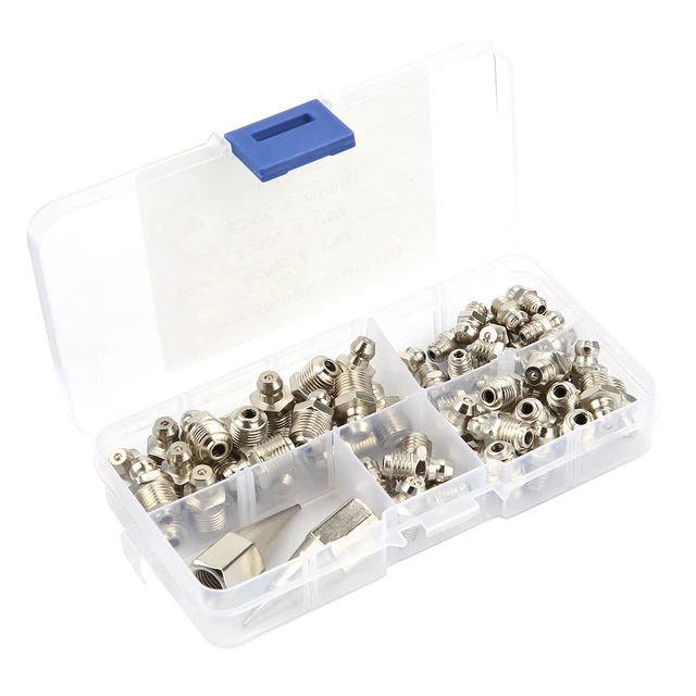 METAL GREASE NIPPLE Fittings Pack Set Mechanical Lubrication Part £16. ...
