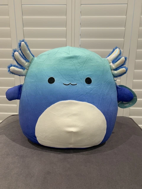 SQUISHMALLOW 30CM/12” MISS V The Blue Axolotl Kelly Toy BNWT £31.99 ...