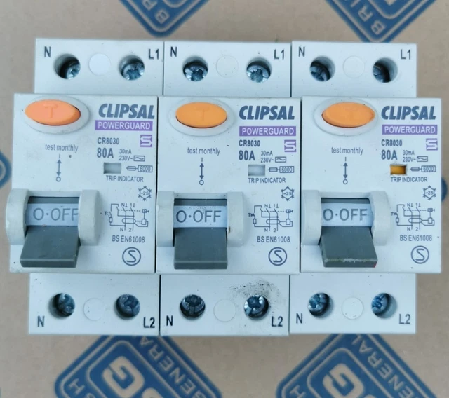 CLIPSAL POWERGUARD CR8030 80A 30mA RCD 230v 30ma Bs En61008 EUR 21,33 - PicClick FR