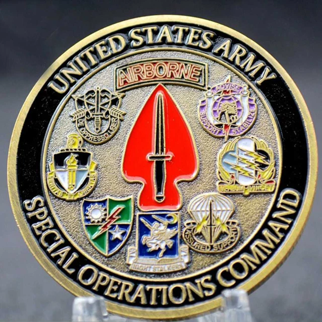 US MILITARY ARMY Special Operations Command Challenge Coin Collection ...