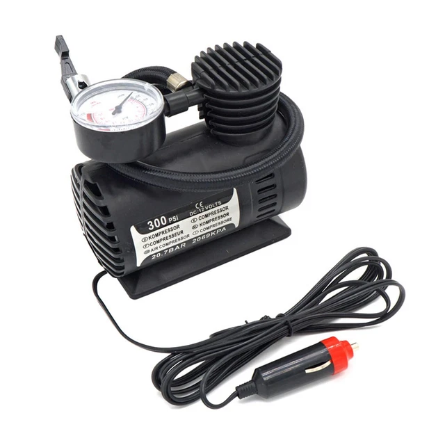 MINI ELECTRIC TIRE Inflator Portable Car Air Compressor Pump With ...