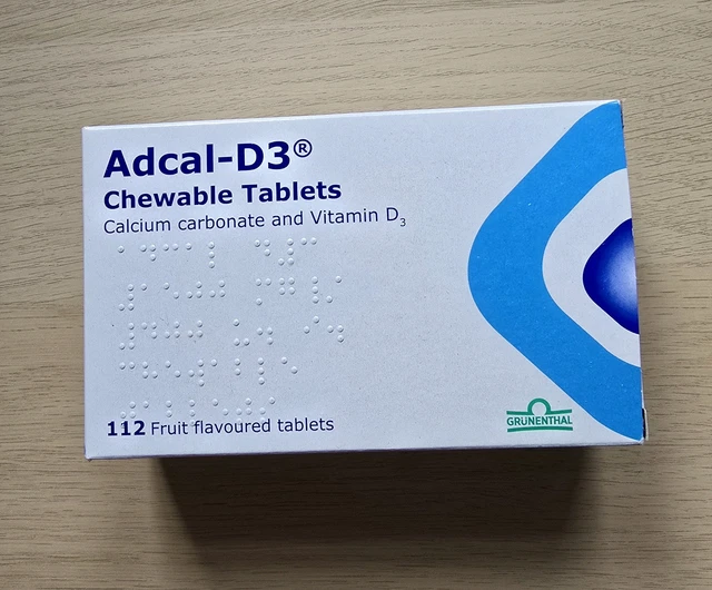 ADCAL D3 CALCIUM Carbonate Vitamin D3 Chewable Tablets £10.00 - PicClick UK