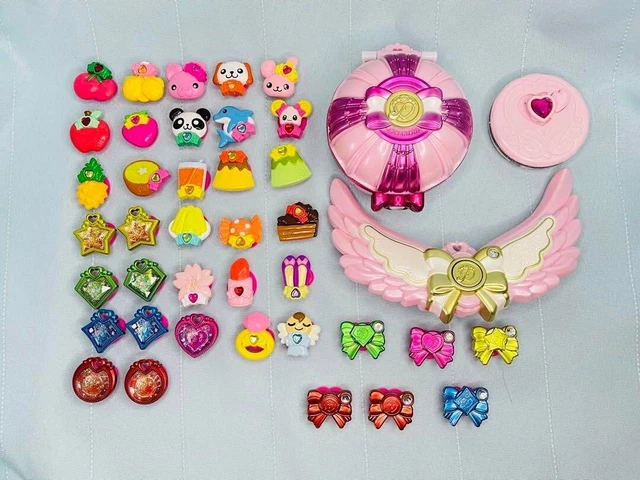 GLITTER FORCE SMILE Precure Girls Toy Set Compact decor Charm Pretty ...