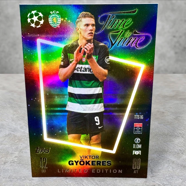 TOPPS MATCH ATTAX 2024/25 Viktor Gyokeres Sporting Portugal Time to Shine TTS16 £0.99 - PicClick UK