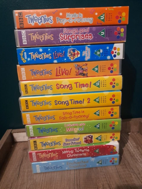 BBC TWEENIES VHS Cassette Tape Bundle. Different Colour Vhs Tapes £10. ...
