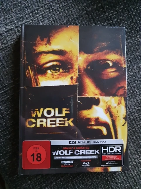 WOLF CREEK 4K UltraHD Blu-ray UNCUT & UNRATED Mediabook Cover B NEU/OVP EUR 39,99 - PicClick DE