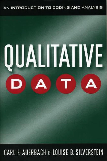 Qualitative Data An Introduction To Coding And Analysis By Carl F