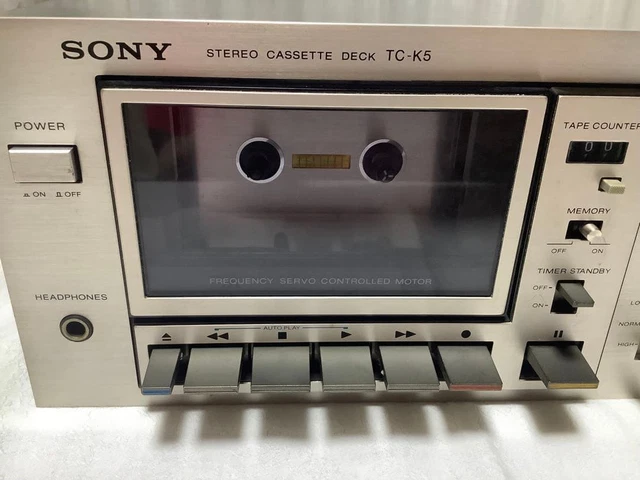 SONY TC-K5 STEREO Cassette Deck Tape Recorder Player Dolby System ...