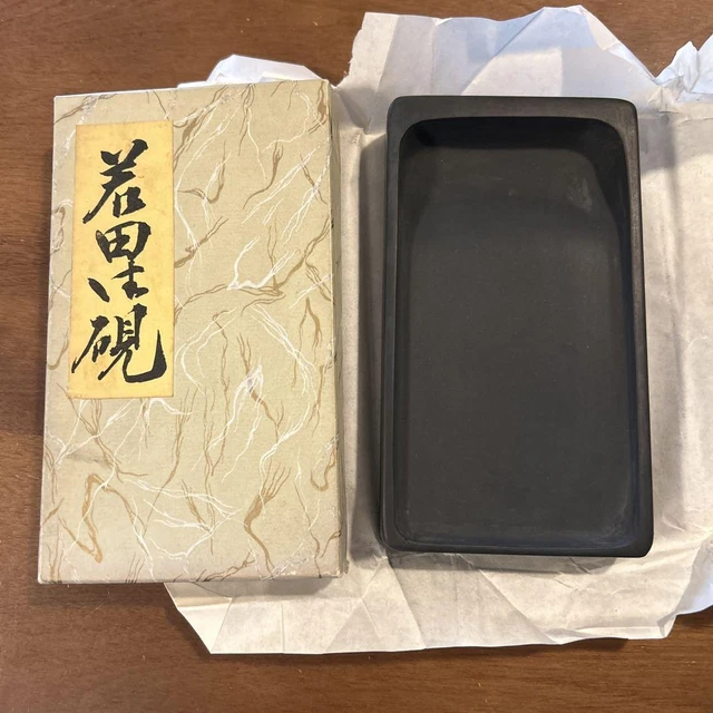 WAKATA SUZURI INK Stone Black Vintage Sumi Grinder Calligraphy Shodo Shuji Tool £96.21 - PicClick UK