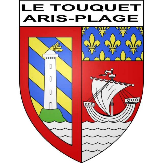LE TOUQUET-PARIS-PLAGE 62 ville sticker blason écusson autocollant adhésif EUR 6,99 - PicClick FR