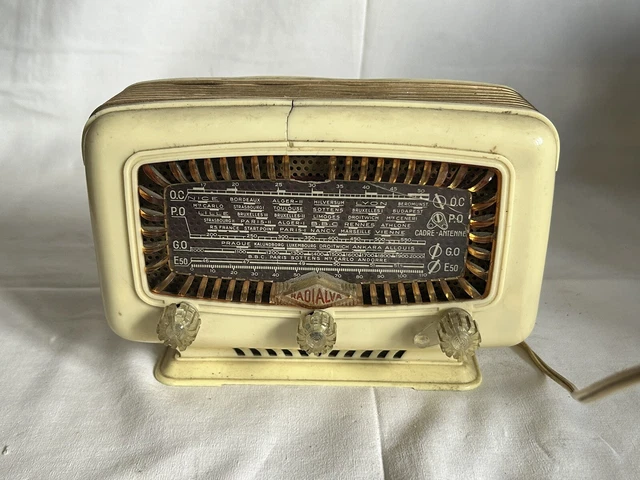 POSTE RADIO &RADIALVA Super-Clips" Epoque 1950/60 EUR 50,00 - PicClick FR