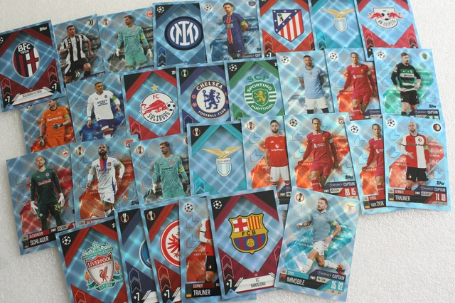 TOPPS CL MATCH Attax 2024/25 2024-25 Crystal Blue Parallel - Choice of ...