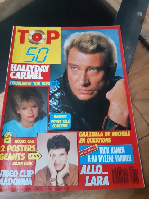 MAGAZINE TOP 50 NUMÉRO 62 poster attache france gall et julien clerc ...