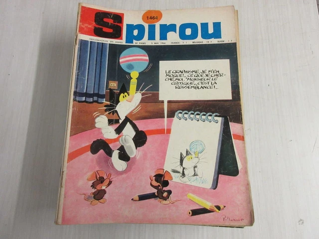 SPIROU 1464 05.05.1966 AUTO FORD CORSAIR GT HELI-AVION 9ème ART HENRY de TRACHTE EUR 8,50 ...