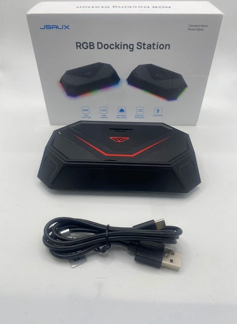 JSAUX RGB DOCKING Station per Steam Deck OLED ROG Ally Legion Go, 12 in 1 vapore EUR 53,56 ...