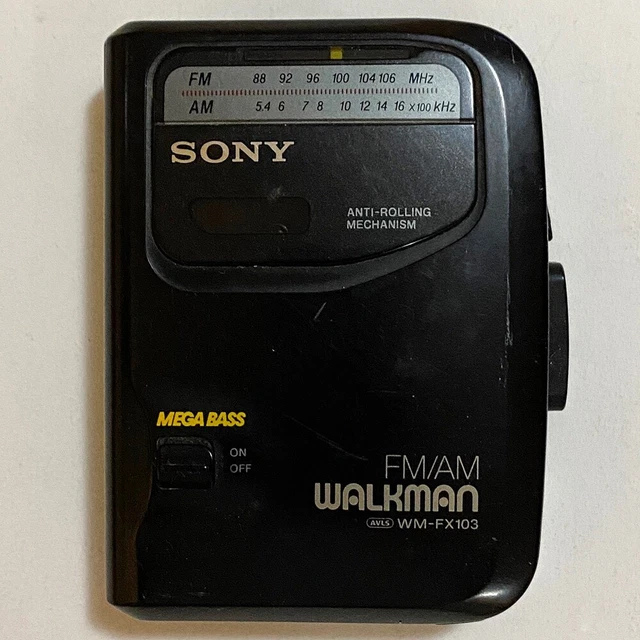 SONY RADIO CASSETTE Player WM-FX103 FM/AM Walkman Vintage Retro 80er ...