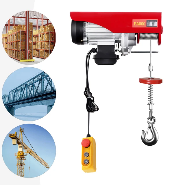 LIFT ELECTRIC HOIST 800KG, Electric Hoist 220V, Remote Control Electric ...