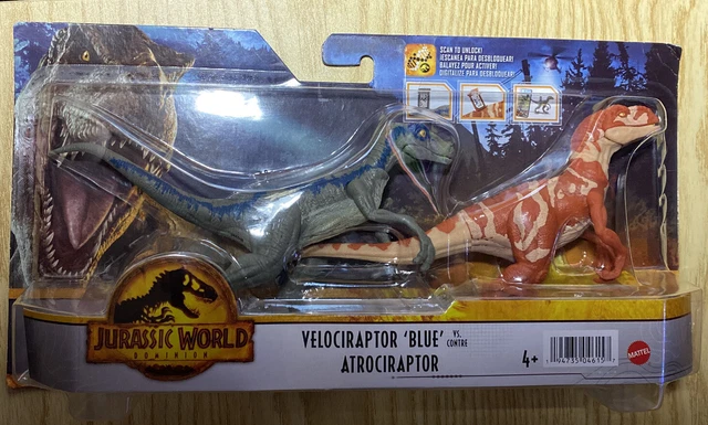 JURASSIC WORLD DOMINION Velociraptor Blue and Atrociraptor 2 Pack 2022 ...