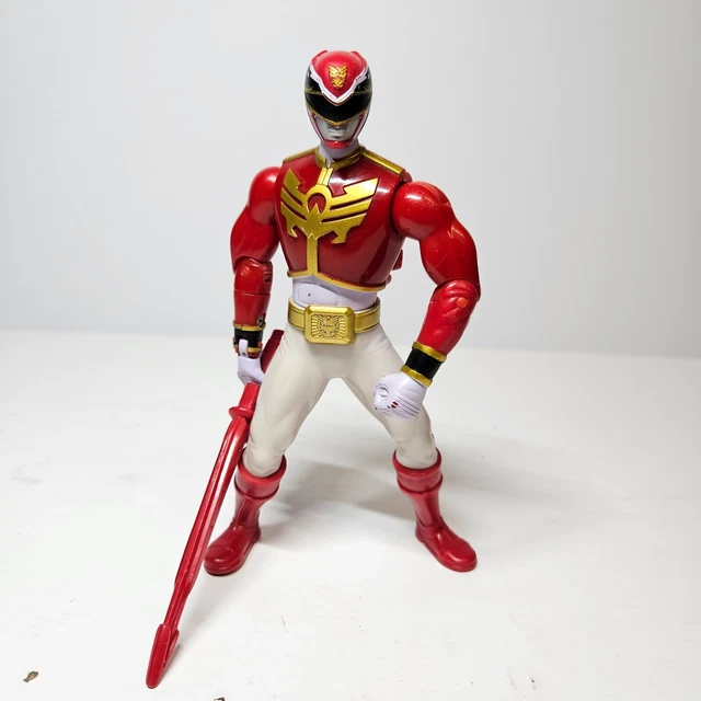 POWER RANGERS MEGAFORCE Battle Morphin Weapon Swinging Red Ranger ...