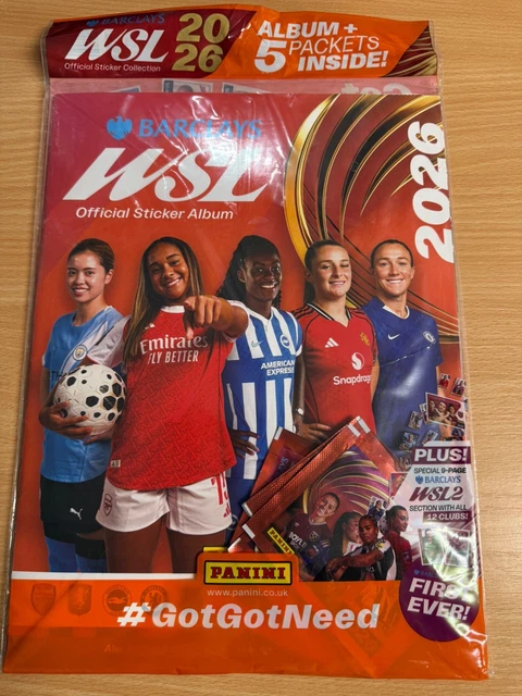 PANINI BARCLAYS WOMEN'S Super League WSL 2026 Official Stickers £20.42 ...