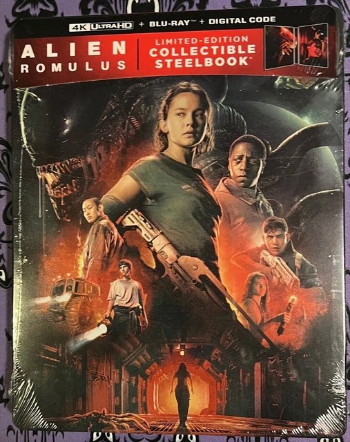 ALIEN ROMULUS Steelbook 4K Ultra HD Blu-ray + Digital 2024 NEW SEALED ...