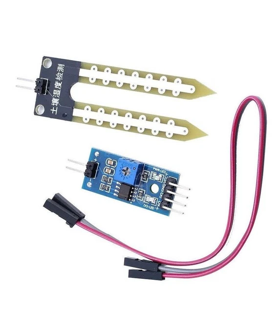 SOIL HUMIDITY HYGROMETER Moisture Detection Module Arduino Plant Water ...