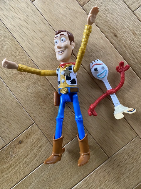 TOY STORY 4 Talking Interactive Woody & Bonus Forky Figure Disney/Pixar Mattel EUR 18,67 ...