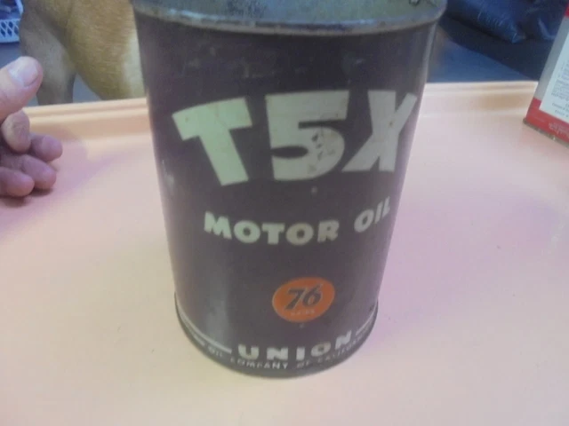 VINTAGE ONE QUART Union 76 T5X Motor Oil One Quart Can $55.89 - PicClick CA