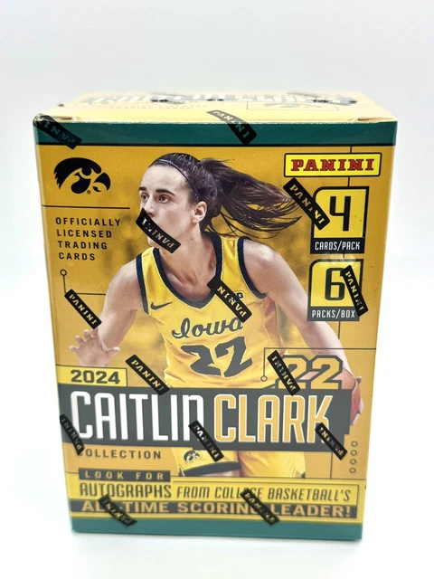 2024 PANINI CAITLIN Clark Collection Green Blaster Box Exclusive ...