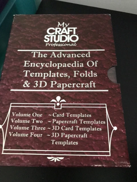 MY CRAFT STUDIO Encyclopaedia Card Papercraft Template Folds CD ROM DVD ...