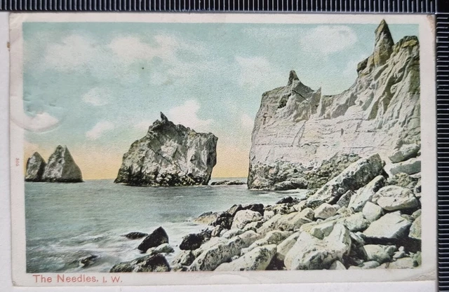 CARTE POSTALE VINTAGE 1904 Ile de Wight The Needles EUR 7,54 - PicClick FR