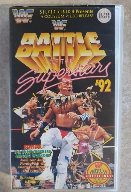 RARE WWF BATTLE Of The Superstar’s 92 Wrestling VHS Video Tape WWE PAL ...