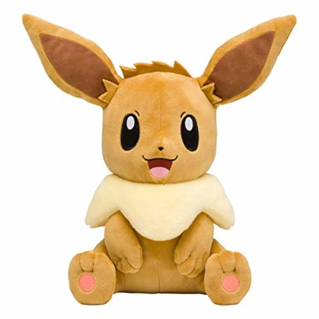 POKEMON CENTER ORIGINAL stuffed dolls life-sized Evee sizzling F/S w ...