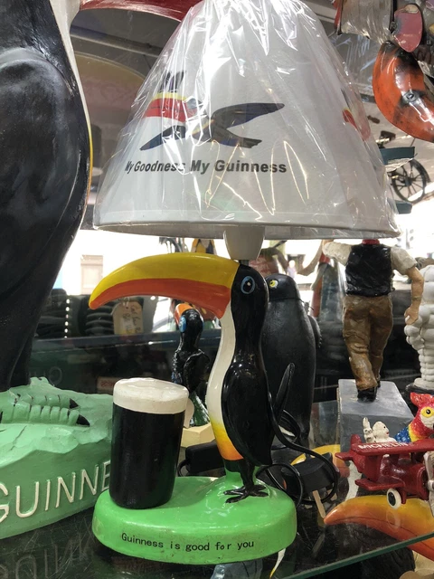 GUINNESS TOUCAN LAMP With Shade £95.00 - PicClick UK