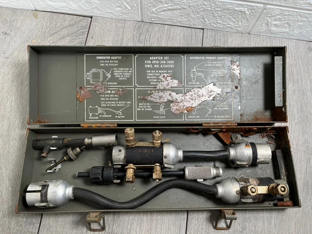 WILLYS JEEP M38 M37 M38A1 24V Electrical Adapter Test Set Kit 4910-348 ...