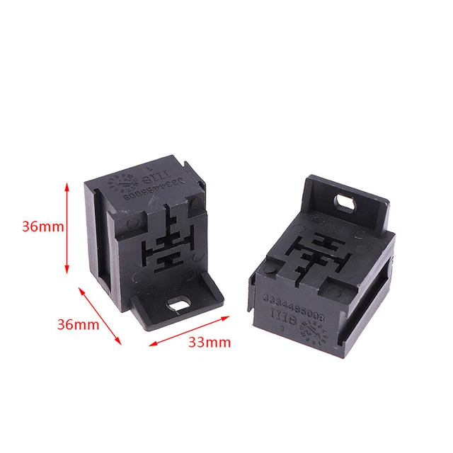 2SETS 5PIN POLES Automotive Relay Base Holder Socket With Mounting ...