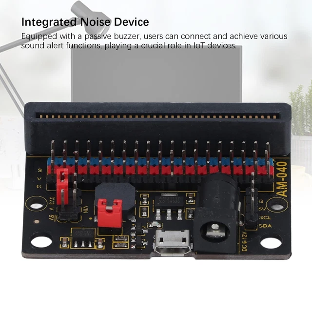 SCHEDA DI ESPANSIONE Micro Bit IO integrata Buzzer passivo supporta I2C ...