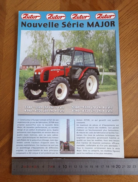 BROCHURE PROSPECTUS TRACTEUR ZETOR EUR 12,00 - PicClick FR