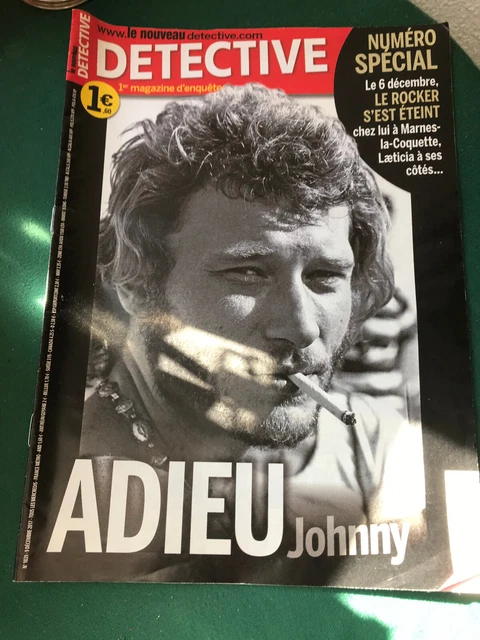 JOHNNY HALLYDAY N° Special/ Adieu Johnny/Aff Gregory/Affaires Meurtres ...